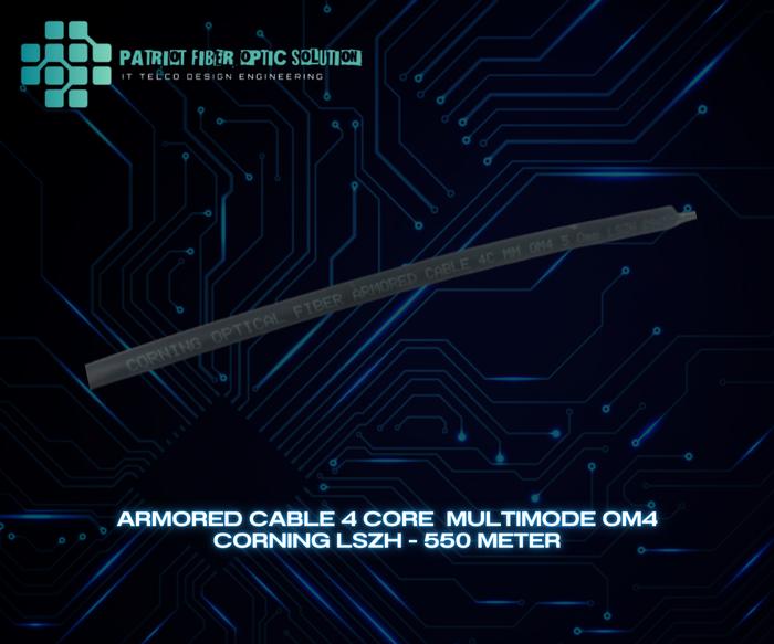 Jual Armored Cable 4 Core Multimode OM4 CORNING LSZH - 550 Meter - Kota ...