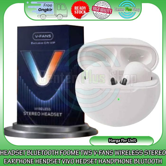 Jual VIVO V-FANS HEADSET BLUETOOTH FOOME TWS WIRELESS STEREO EARPHONE HP - Kota Palembang ...