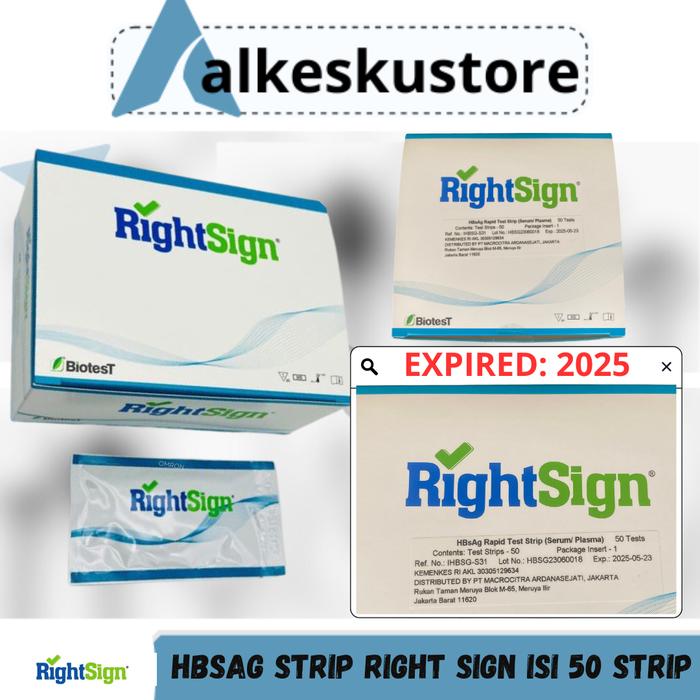 Jual Hbsag Right Sign/ Alat Tes Hbsag Strip / Hbsag Celup - Kota Bekasi ...