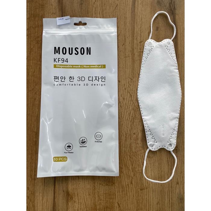 Jual Mouson KF94 Masker 10 Pcs Masker KN94 Premium - Hitam - Kab ...