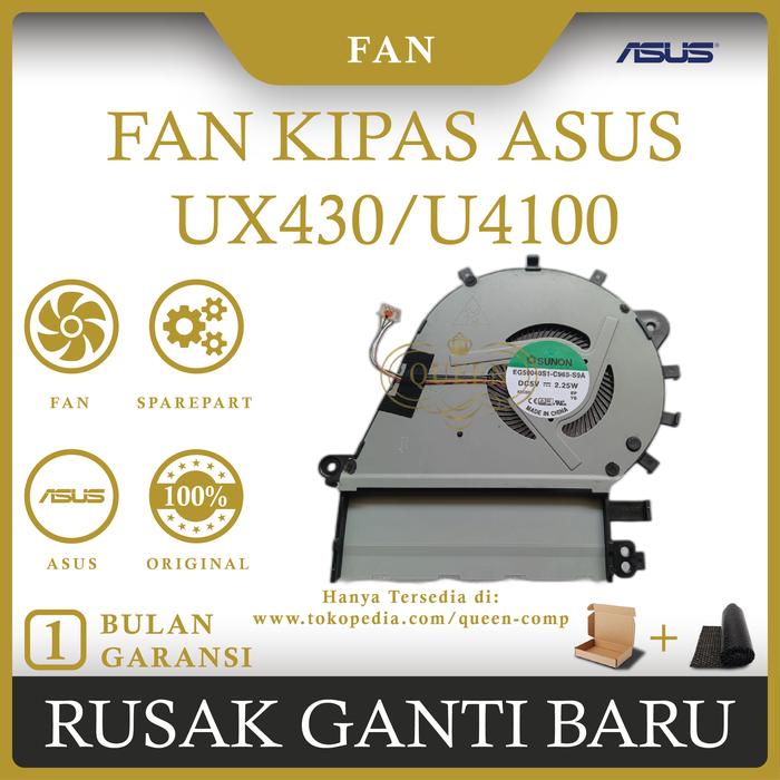 Jual FAN KIPAS LAPTOP ASUS ZenBook UX430 U4100 (CPU) ORIGINAL - Kota Bekasi - queen-computer ...