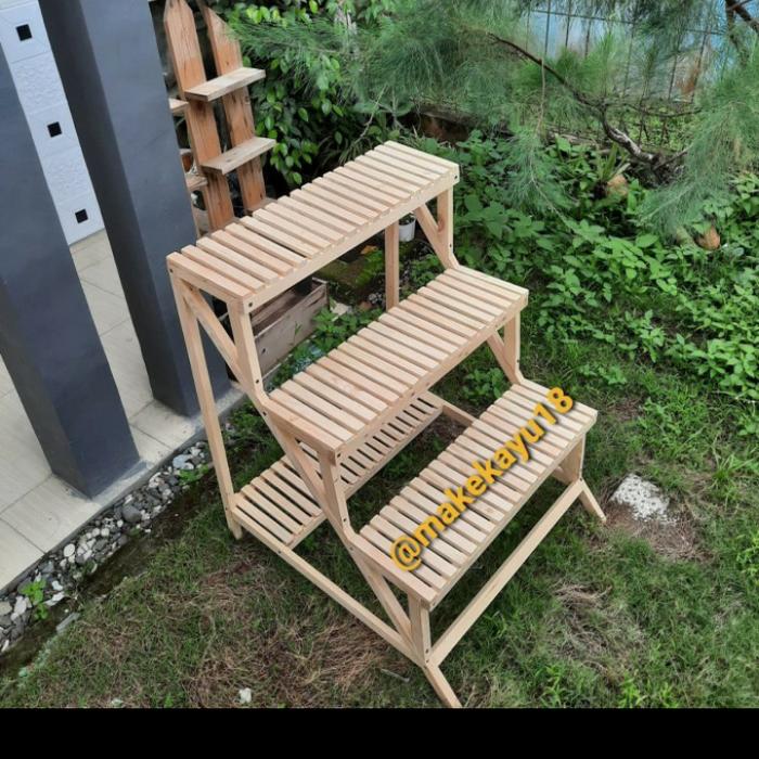 Jual Rak display rak susun tangga kayu - Kab. Tangerang - Makekayu ...