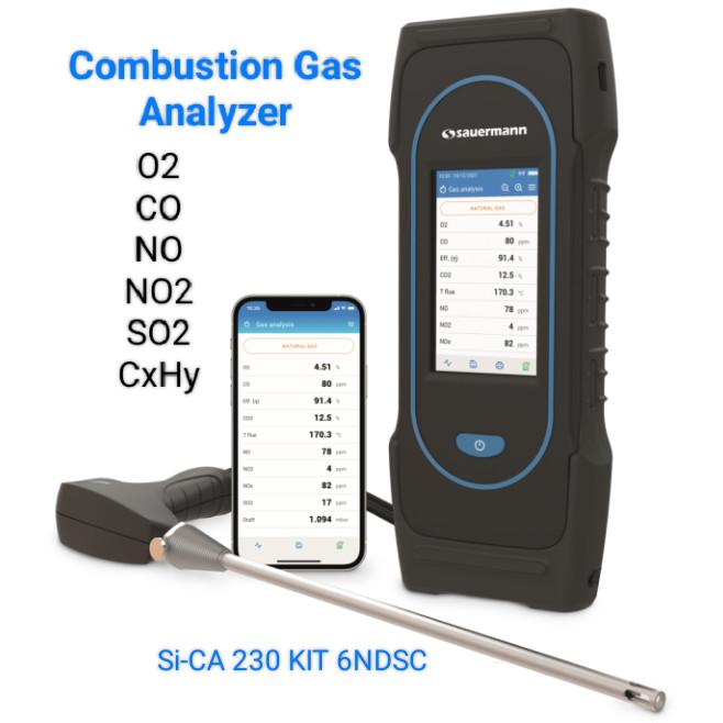 Jual Combustion Gas Analyzer Si-CA 230 KIT6NDSC, O2, CO, NO, NO2, SO2 ...