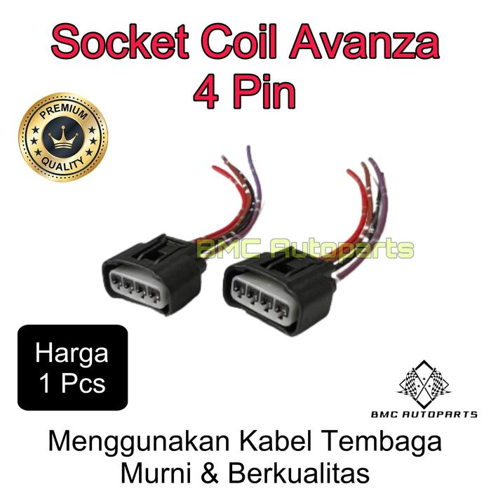 Jual Socket Coil Soket Koil Avanza Xenia Innova Rush Terios + Kabel ...