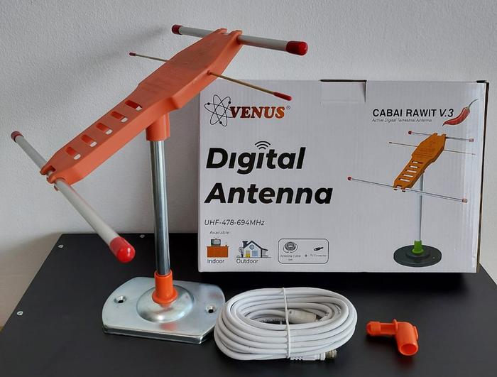 Jual Paket Antena Venus Cabai Rawit V3 + Stb Dvbt2 Venus Mini Cr/ Mini ...