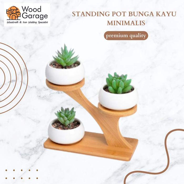 Jual Standing pot bunga kayu minimalis - Kab. Malang - wood garage dua ...