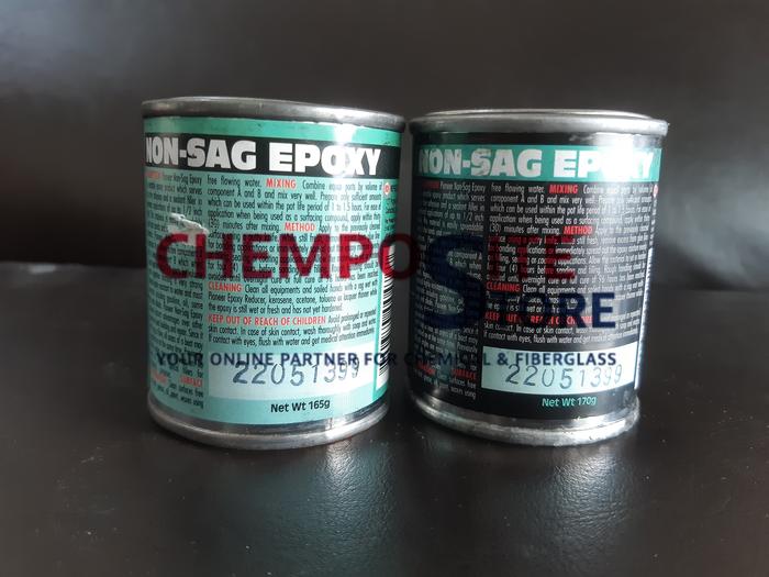Jual lem epoxy non sag pioneer 2 komponen 1/4 pint 170gr - lem kapal ...