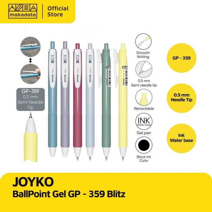 Jual PULPEN | BOLPEN GEL JOYKO GP-359 BLITZY (1 PAK) MURAH - Kota Surabaya - Makadata Stationery ...