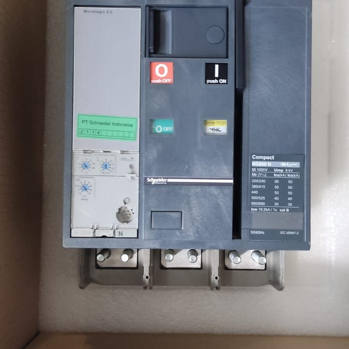 Jual MCCB NS800N 50KA 3P-800A (AUTO) +MOTORES.UVT.AUX 220VAC SCHNEIDER ...