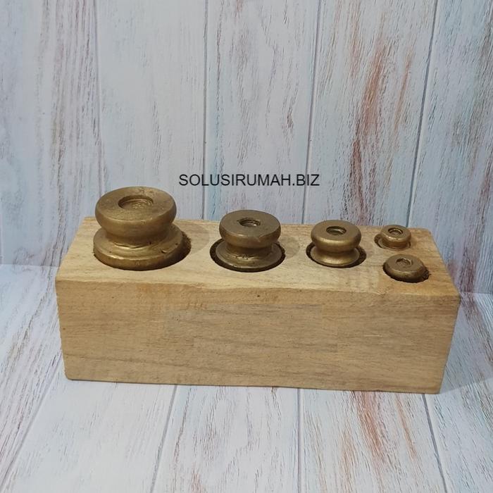 Jual timbal batu timbangan perset besi asli pemberat timbang kodok set ...