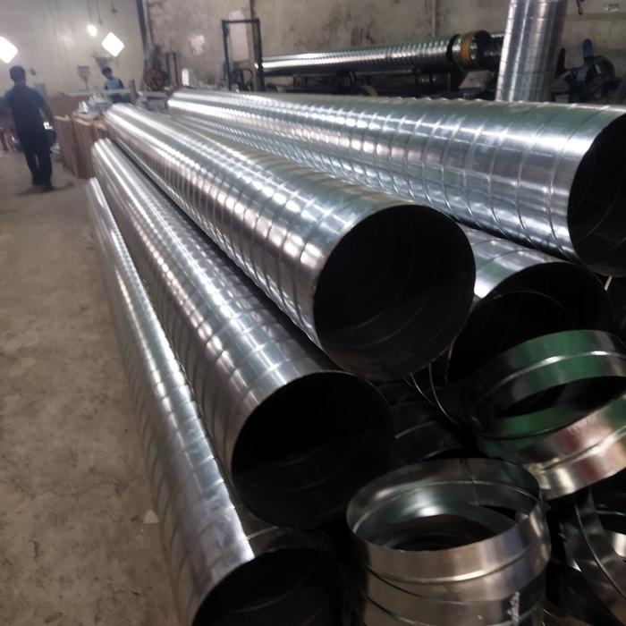 Jual Ducting exhaust 1st dia 250mm( spiral duct, ducting elbow 90°, 45 ...