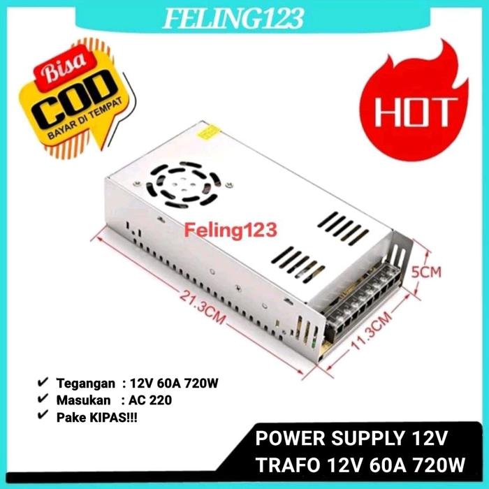 Jual Switching Power Supply PSU 12V 60A High Quality, 12 Volt 60 Ampere ...