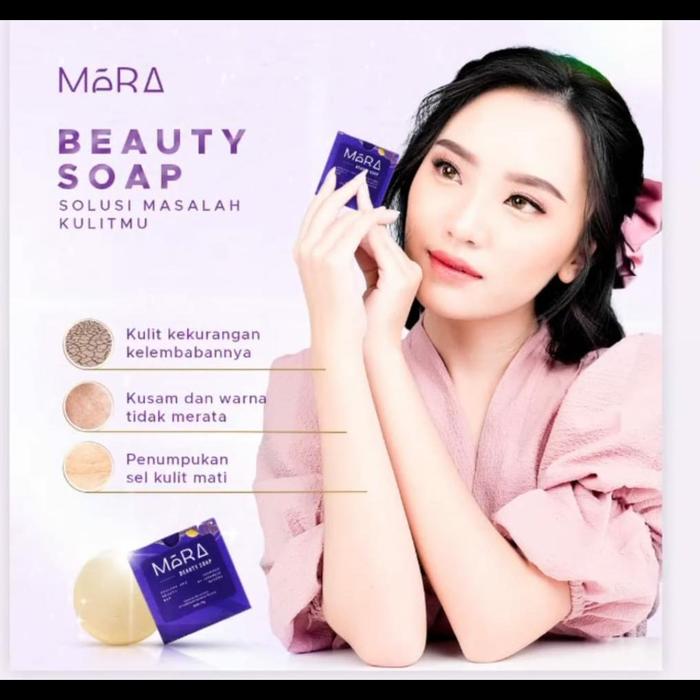 Jual mera beauty soap sabun wajah badan glowing putih kenyal lembut ...