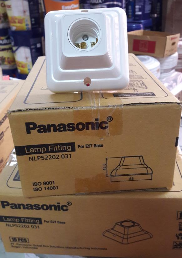 Jual 1dus 10pcs Lamp fitting panasonic NLP52202 031 E27 fiting plafon ...