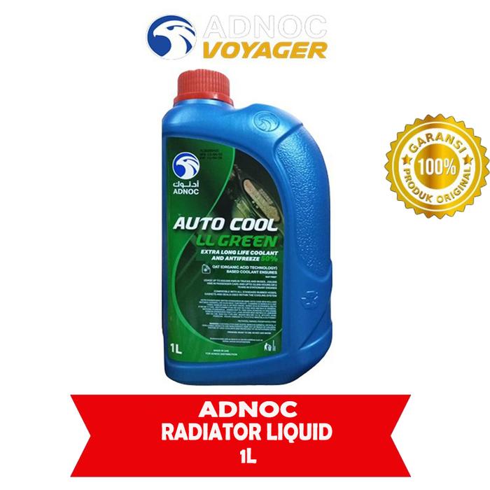 Jual ADNOC AUTO COOL Cairan Air Radiator Coolant Motor Mobil 1L Green ...