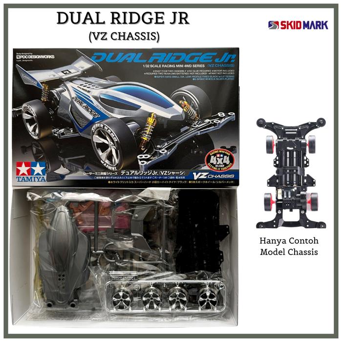 Jual Tamiya Mini 4WD - Dual Ridge Jr VZ Chassis (ORIGINAL) - Jakarta ...
