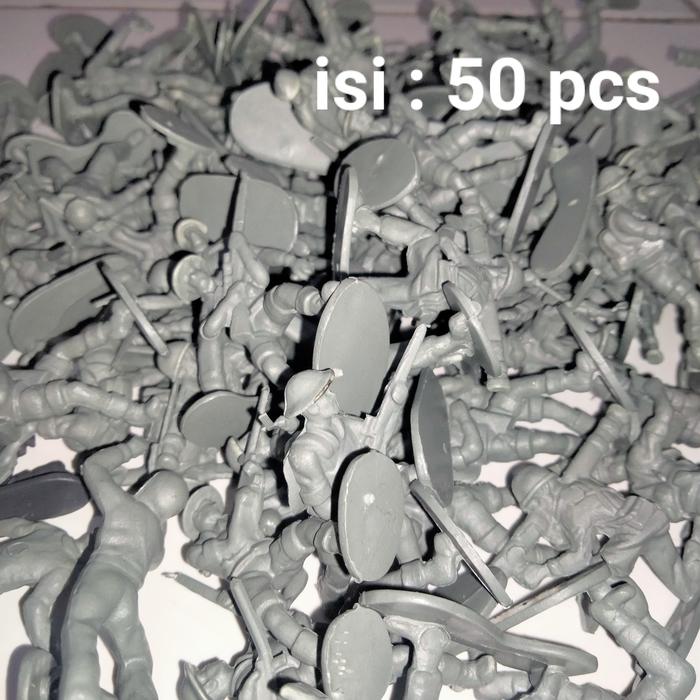 Jual mainan tentara perang bahan plastik/mainan tentara jadul isi (50 ...