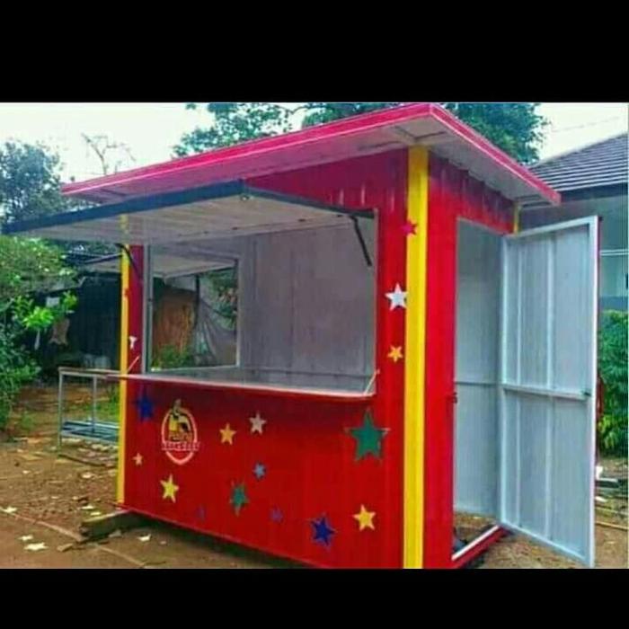 Jual warung kontainer container kontener booth caffe 2m x 1.5m x 2m ...