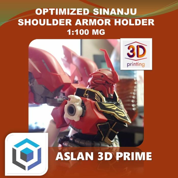 Jual OPTIMIZED SINANJU SHOULDER ARMOR HOLDER GUNDAM Custom Color 3D ...