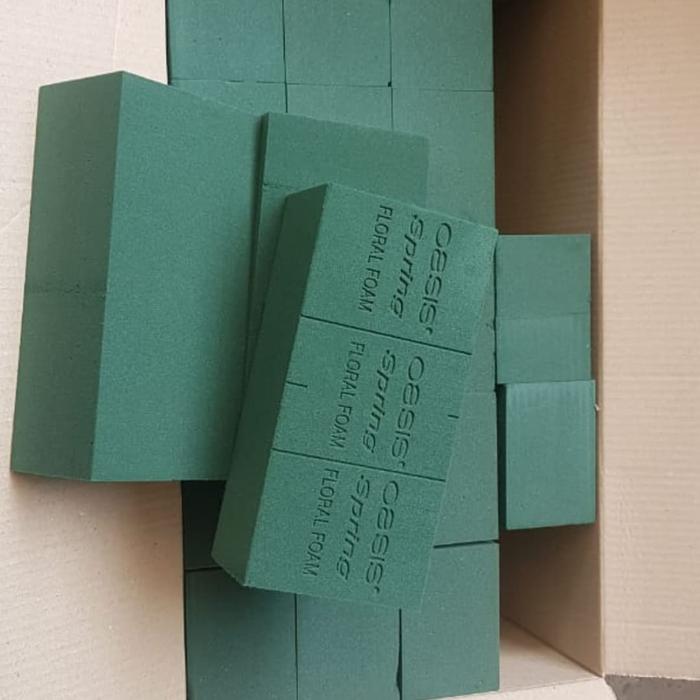 Jual Floral Foam Basah OASIS SPRING busa bunga hijau untuk dekorasi ...