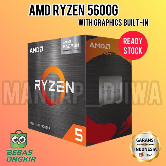 Jual AMD Ryzen 5 5600G with integrated GPU / Graphics Built In - New ...