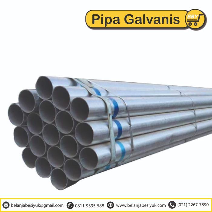 Jual Pipa Galvanis SNI Spiral - Galvanis Pipe Welded 6 Meter - 10''X6,4 ...