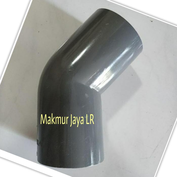 Jual Keni Knie 1/2" 1/2 inch AW Elbow 45 ⁰ derajat Knee Kenie PVC - Kota Surabaya - Makmur Jaya ...
