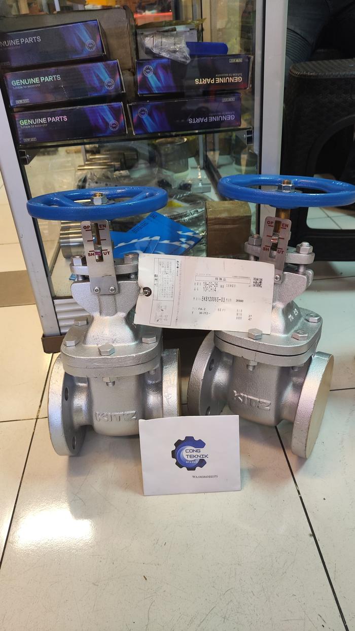 Jual Gate Valve Kitz 3" Inch Flange JIS 10K Cast Iron Ori Kitz - Jakarta Barat - Cong Teknik ...