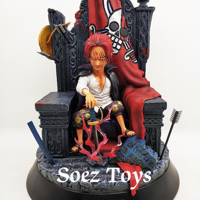 Jual Figure One Piece GK Resonance Sitting Posture Yonkou Shanks Red ...
