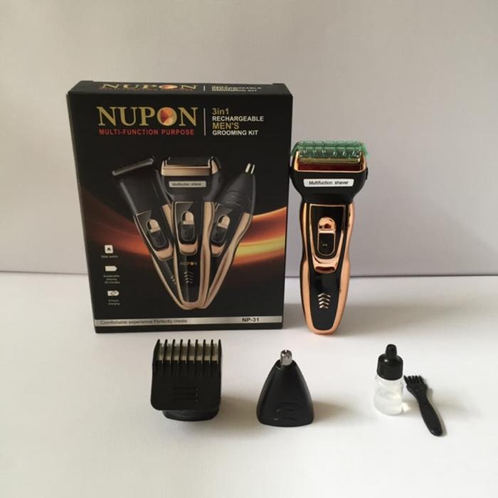 Jual Men's Grooming Kit Nupon NP-31 Original / Shaver Nupon NP 31 ...
