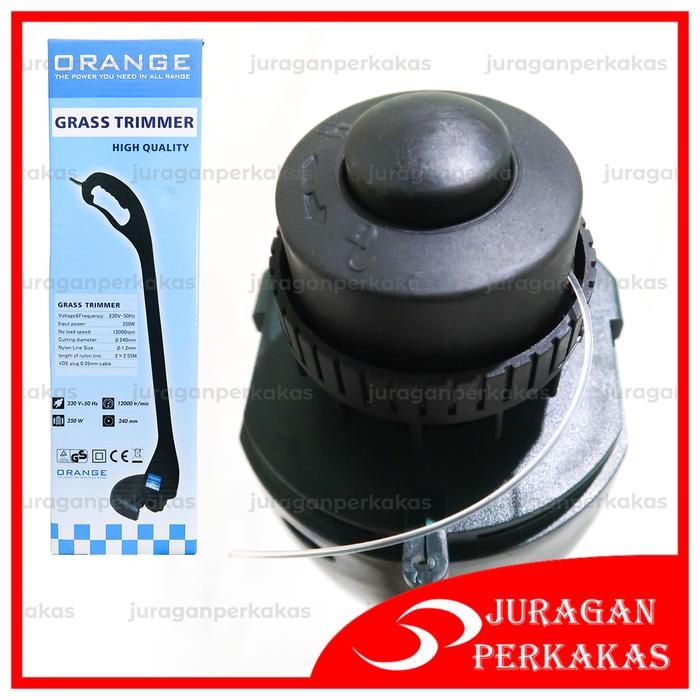 Jual ORANGE MESIN POTONG RUMPUT LISTRIK SENAR GRASS TRIMMER 250 WATT ...