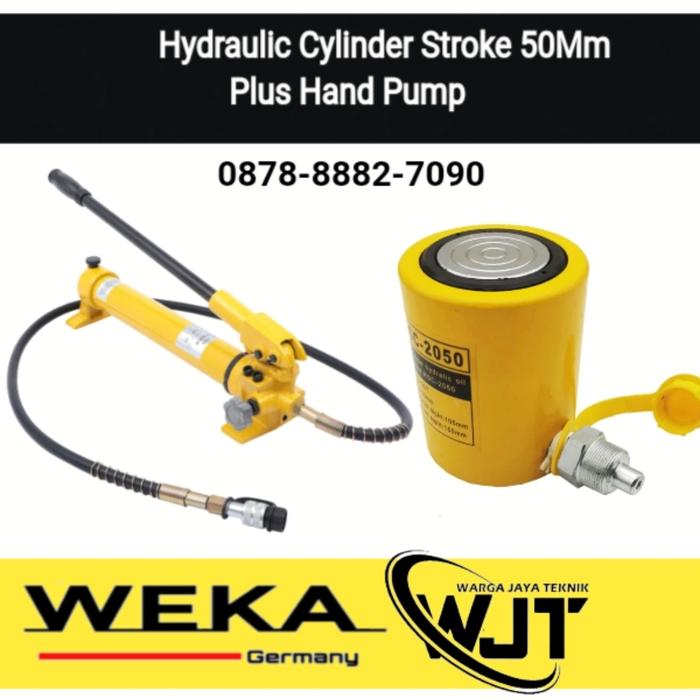 Jual Hydraulic Cylinder 20 ton stroke 50mm Plus Hand pump Weka germany - Jakarta Barat - Hoist ...