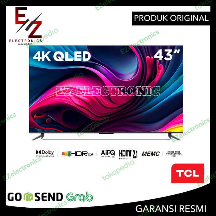 Jual TCL 43Q6 - TCL QLED - GOOGLE TV 43 Inch - UHD 4K HDR - MEMC - HDMI 2.1 - Kota Tangerang ...