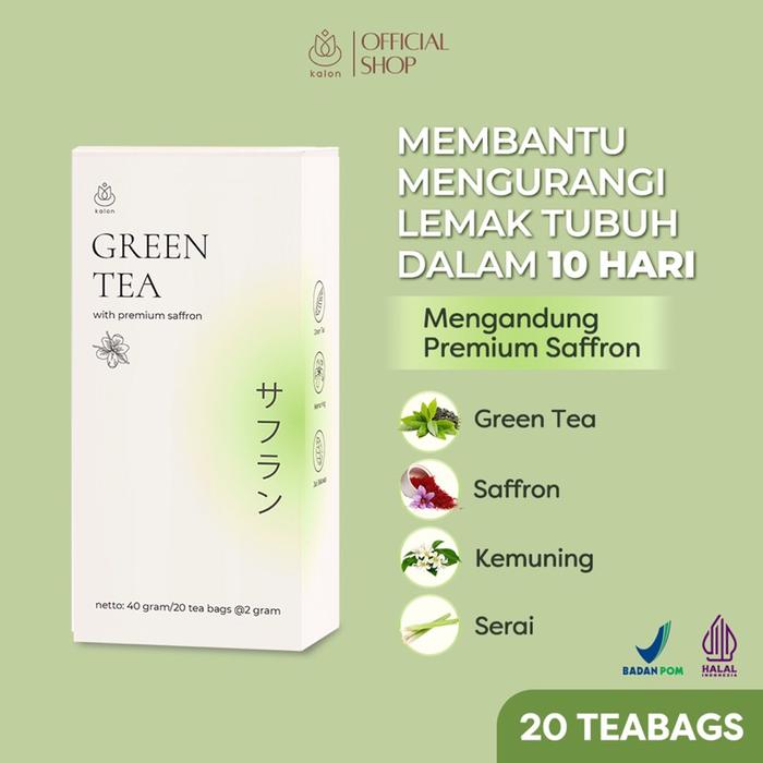 Jual Detox Green Tea - Kalon Teh Hijau Premium Saffron - Teh Diet ...