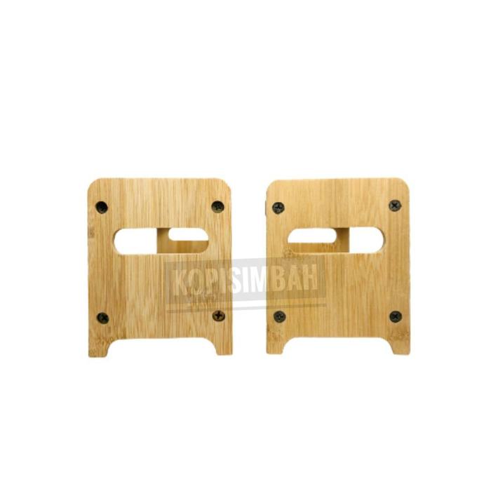 Jual Stand Rak Botol Kayu Multifungsi Tempat Syrup Saos Minyak Wooden ...