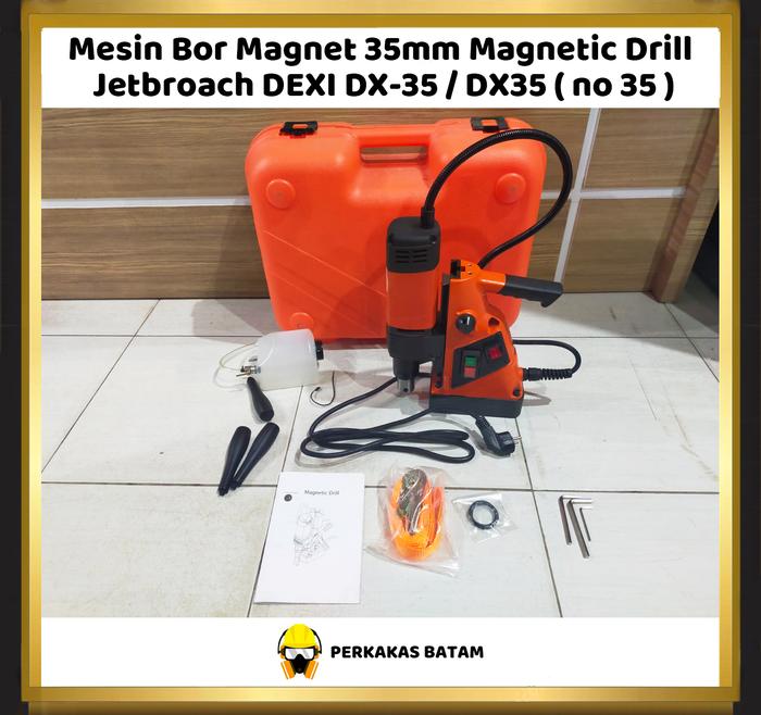 Jual Mesin Bor Magnet 35mm Magnetic Drill Jetbroach DEXI DX-35 DX35 no ...