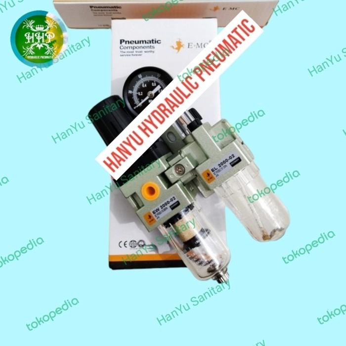 Jual AIR UNIT PNEUMATIC FRL 1/4 INCH EC 2010-02D AUTO DRAIN EMC ...