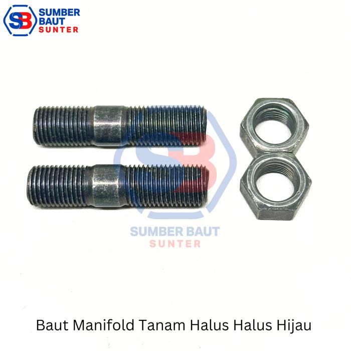 Jual M12 x 1.25 x 1.25 x 50 Baut Tanam Manifold + Mur Drat Halus Halus - Jakarta Utara - Sumber ...