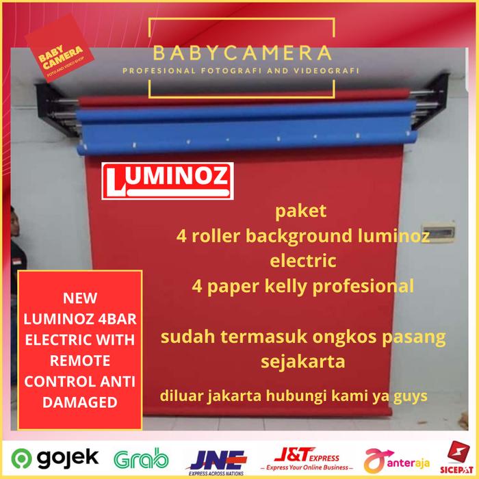 Jual ELECTRIC BACKGROUND 4BAR Alat Roll Background Elektrik Backdrop ...