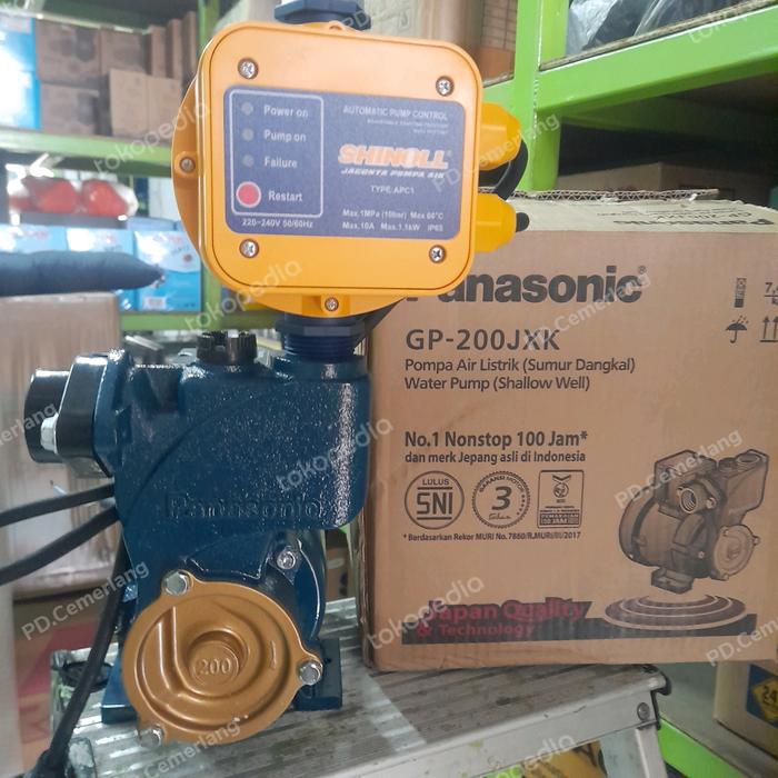 Jual Pompa booster pompa dorong panasonic 200 watt otomatis digital ...