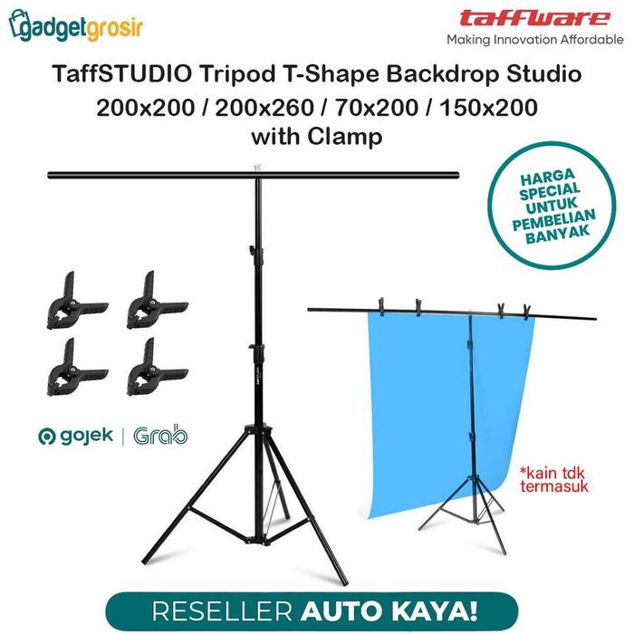Jual SB T Shape Tiang Stand Background Green Screen Original T-Shape ...