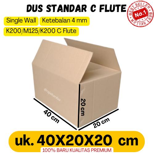 Jual KARDUS DUS PINDAHAN KEMASAN BARANG BOX UK 40X20X20 CFLUTE KUAT ...
