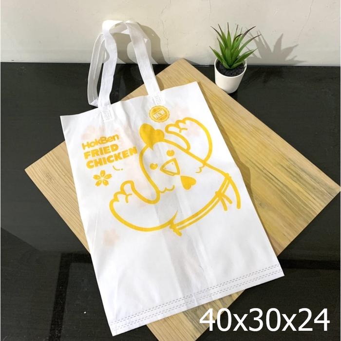 Jual Reusable Tote Bag - kantong/tas belanja McD Starbucks Hokben Koi ...