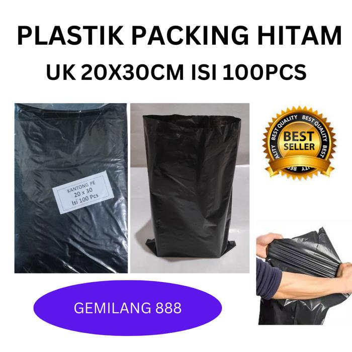 Jual HD Packing Hitam uk 20x30, Plastik Packing, plastik bungkus paket ...