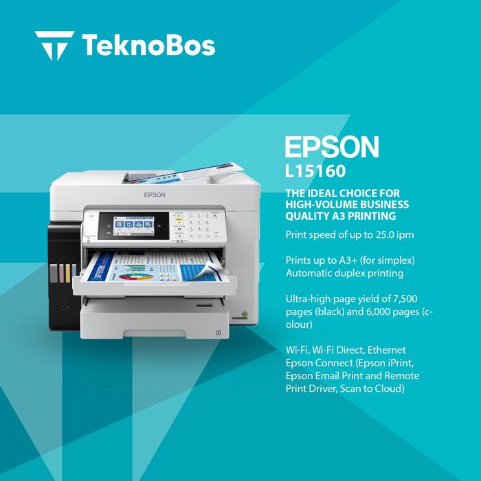 Jual Epson EcoTank L15160 A3 Wi-Fi Duplex All-in-One Ink Tank Printer ...