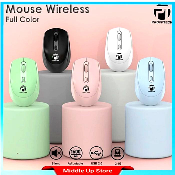 Jual Mouse Wireless PROFFTECH G20 Full Color Silent Clik - Jakarta ...