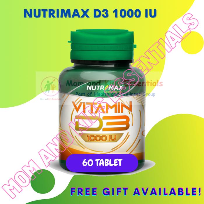 Jual NUTRIMAX D3 1000 IU 30 TABLET 60 TABLET VITAMIN D VIT D 1000IU ...