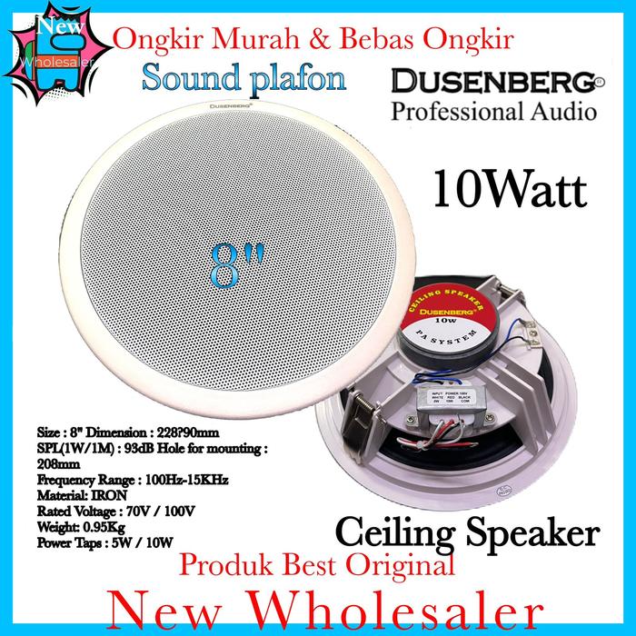 Jual Speaker Sound 8 inch Plafon Ceiling Speaker Dusenberg Original ...