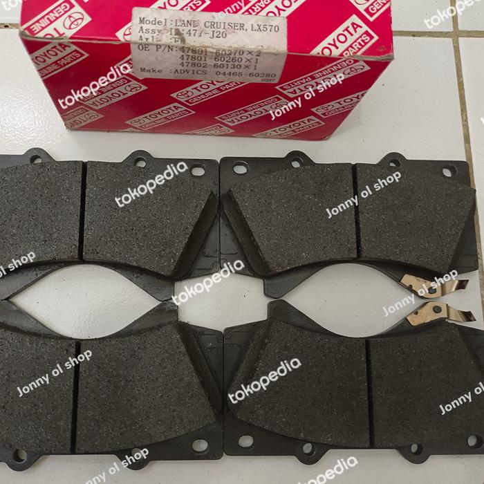 Jual break pad 04465-60280 toyota land cruiser original - Jakarta Utara ...