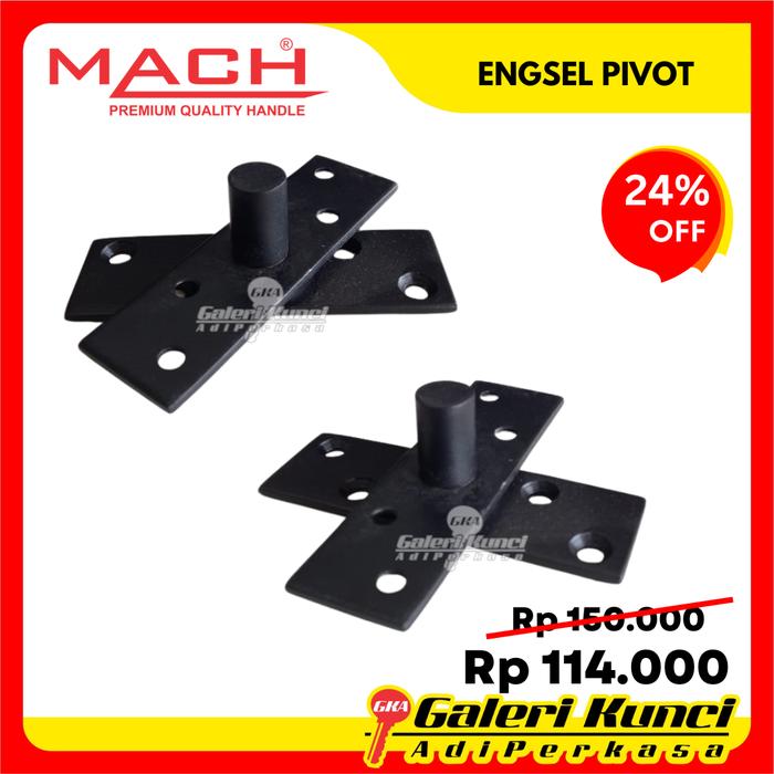 Jual Engsel Pivot mach 8525 besi powder coating black engsel jendela ...